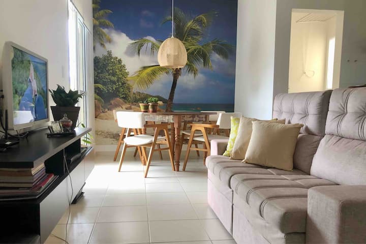 Apartamento Tropical Na Praia Do Indaiá - Bertioga