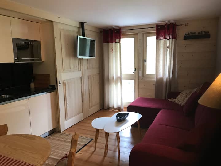 Anniviers Appartement Avec Vue, Terrasse Et Jardin - Zinal