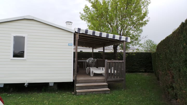 Bungalow, 2 Chambres, Camping Les Charmettes 4* - La Tremblade