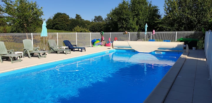 Maison 3 Chambres Jusqu'à 7 Personnes Avec Piscine - Dordogne