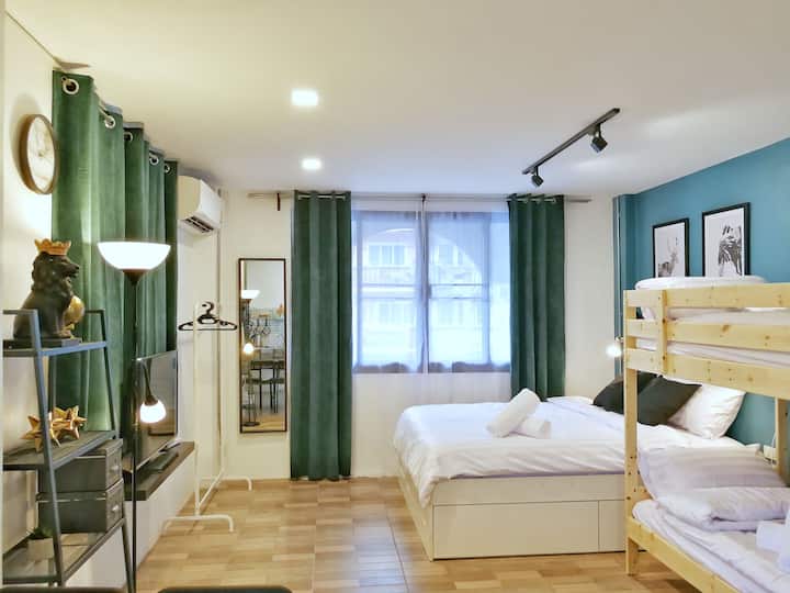 Kitchen |10 Min Walk Bts Punnawithi |4pax| Budget★ - Thailand