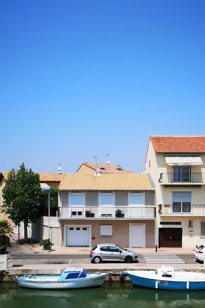 Maison De Ville, Vue Sur Canal, à 2min De La Plage - Palavas-les-Flots