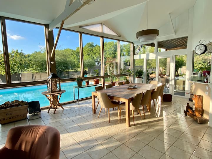 Villa 360m2 Piscine Et Jacuzzi Au Cœur Des Vignes - La Brède