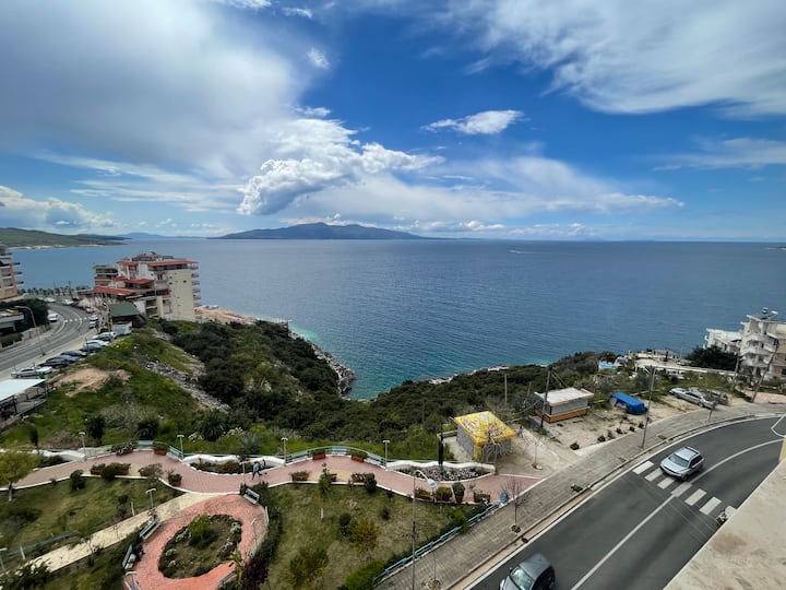Sunny Amazing View Attic Next To The Sea - Saranda