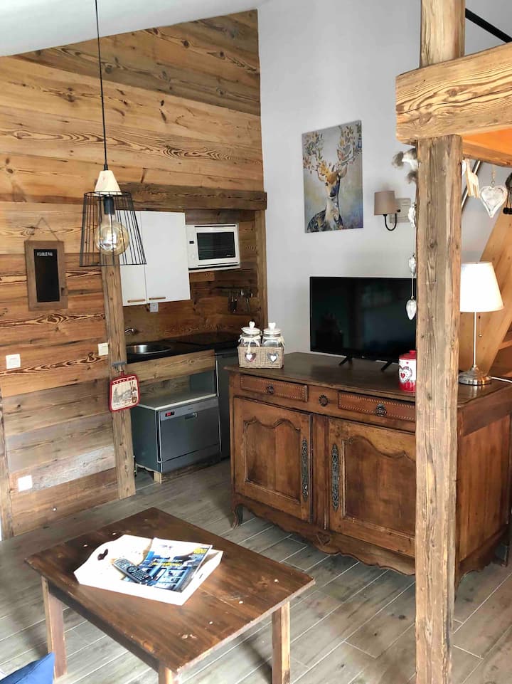 Studio Mezzanine Chaleureux Morillon Les Esserts - Flaine
