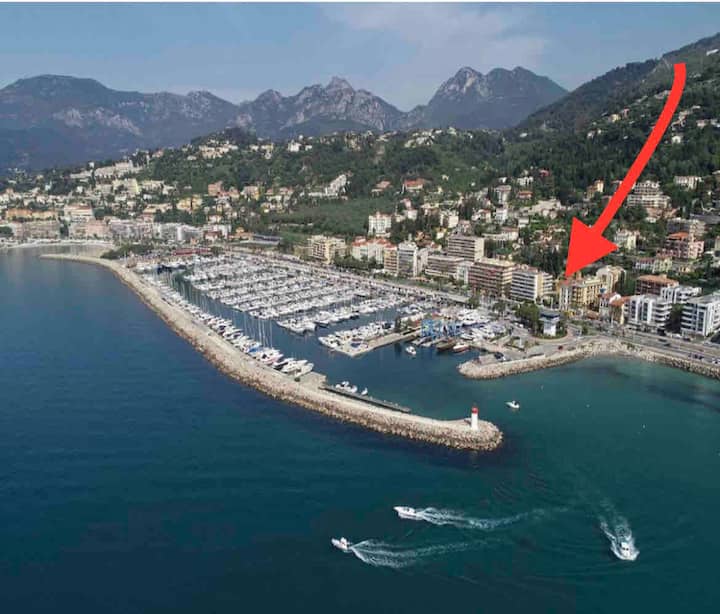 Studio 4 Couchages Proche Mer Parking Privé - Menton