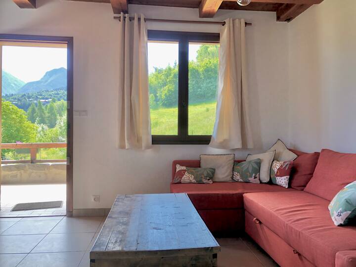 Gîte Le Champignon, Terras Met Waanzinnig Uitzicht - Risoul