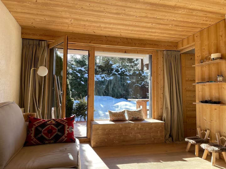 Appart 6 Couchages Rdj Privatif Mont D’arbois - Megève