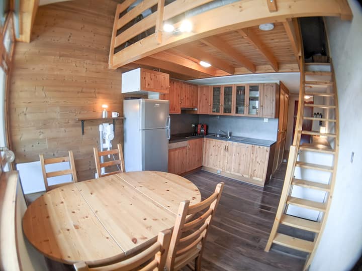 Duplex 6 Pers, Private Garage, Ski In Ski Out - Les Menuires