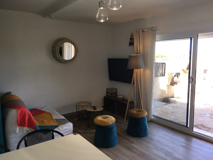 Appartement F3 Sur La Plage Les Pieds Dans L'eau - Pyrénées-Orientales