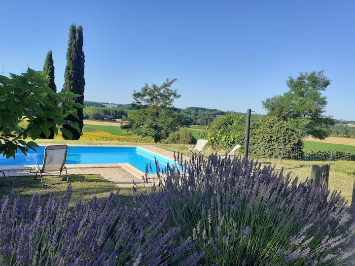 Maison Au Cœur Du Sud Ouest Avec Piscine - Lauzerte