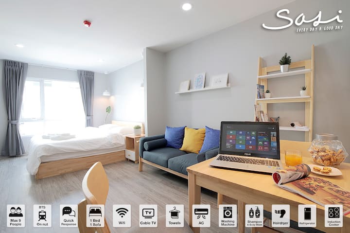 Sasi 02 :New! 3 Min To Bts Onnut /Wifi/cleaning - Tailandia