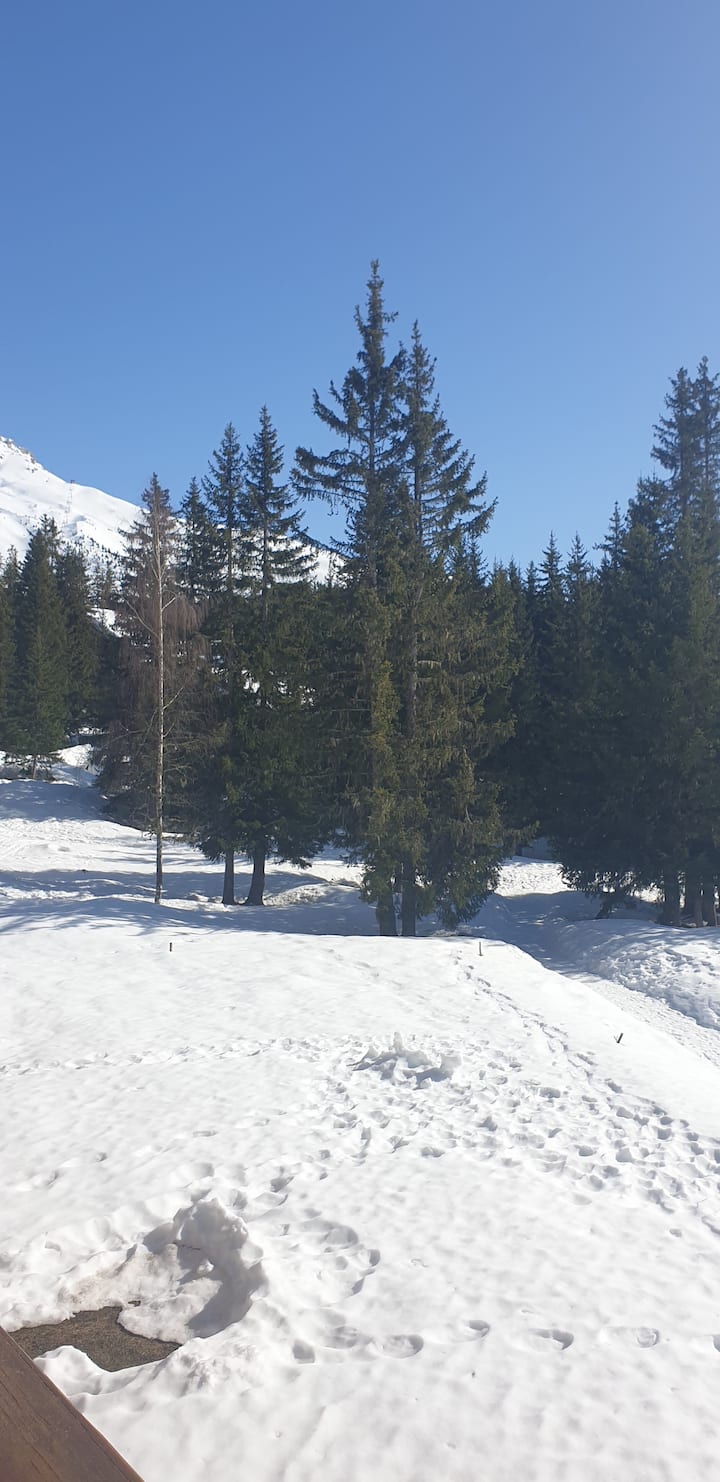 Studio Sud Terrasse Vue Montagne Skis Aux Pieds - Méribel