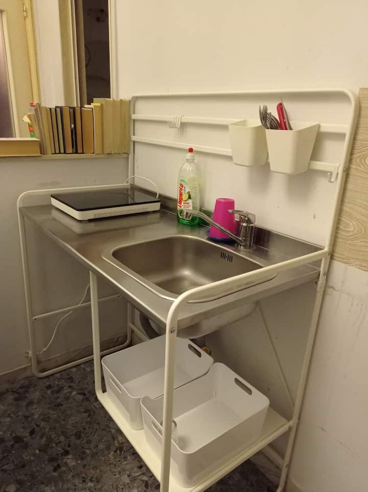Private Room & Balcony, Kitchen Corner, Bathroom- - 