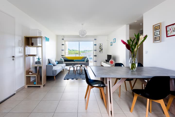 Oceane/route Des Plages/marina/wifi - Martinique