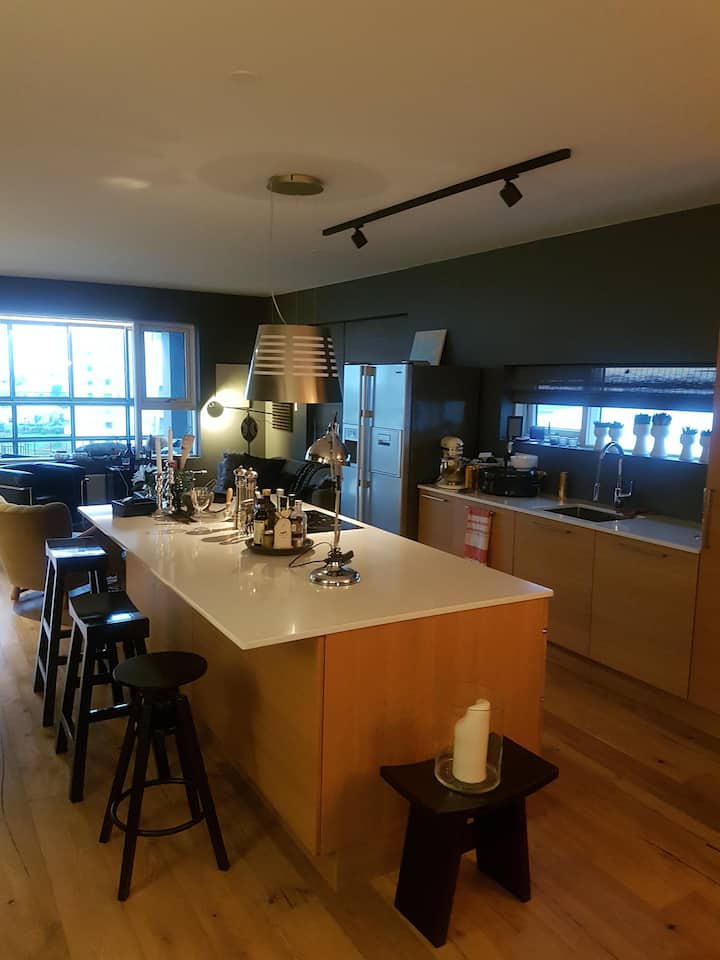 Luxury Apartment With A Seaview - Iceland