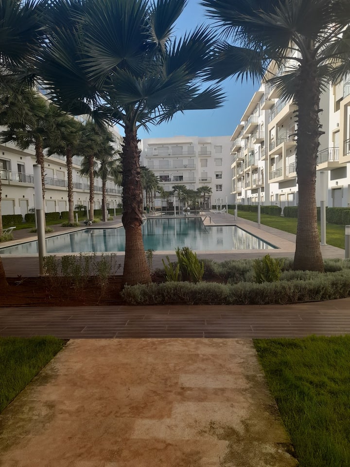 Superbe Appartement Avec  Piscine  Pour Vacances - Bouznika