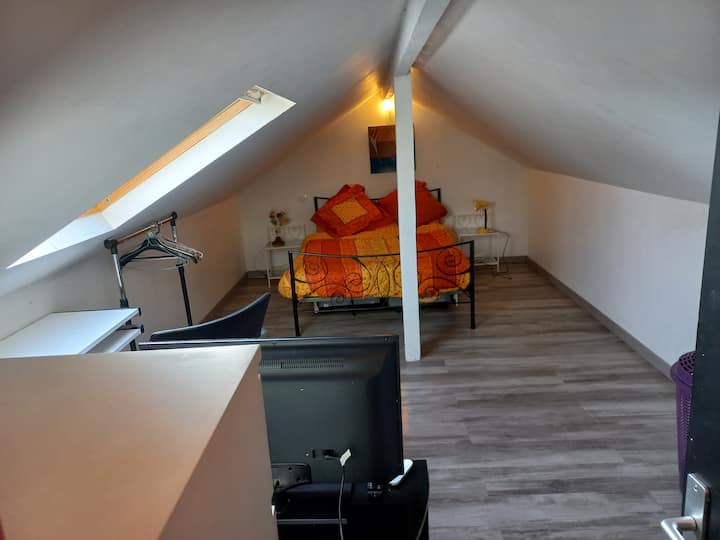 Chambre+bureau En Maison Sur Chartres Avec Jardin. - Chartres