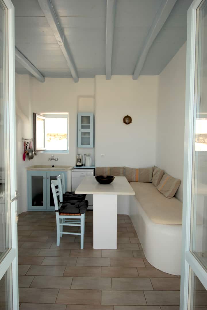 Golden Beach: Vue Panoramique Et Piscine Privée - Paros
