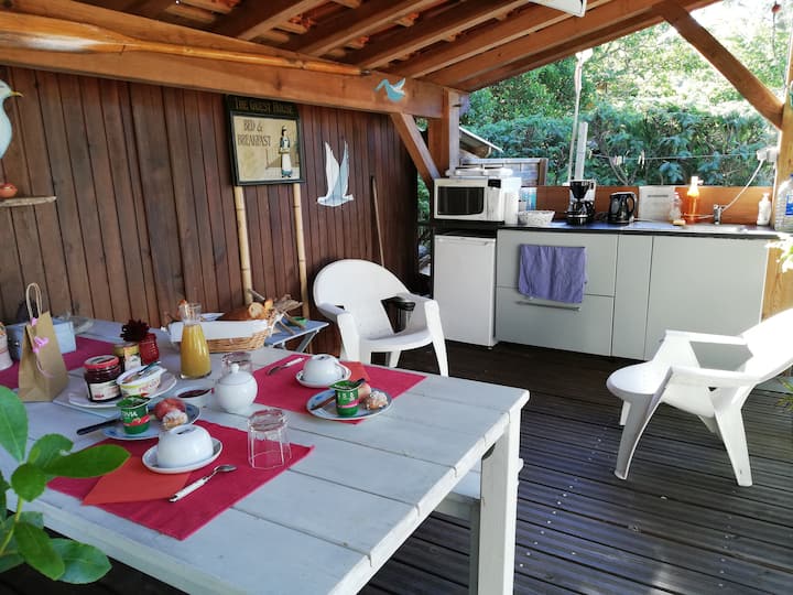 Chambre Dans Villa Avec Terrasse Et Cuisine D'été - Cap Ferret