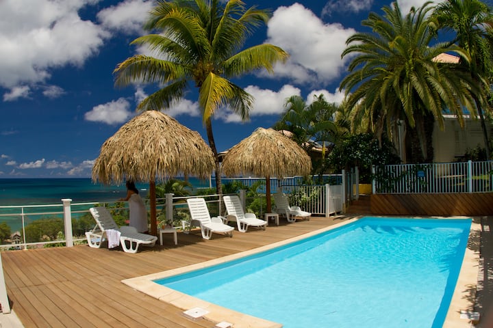 Studio Espace  Tartane, Piscine, 2 à 4 Personnes - Martinique