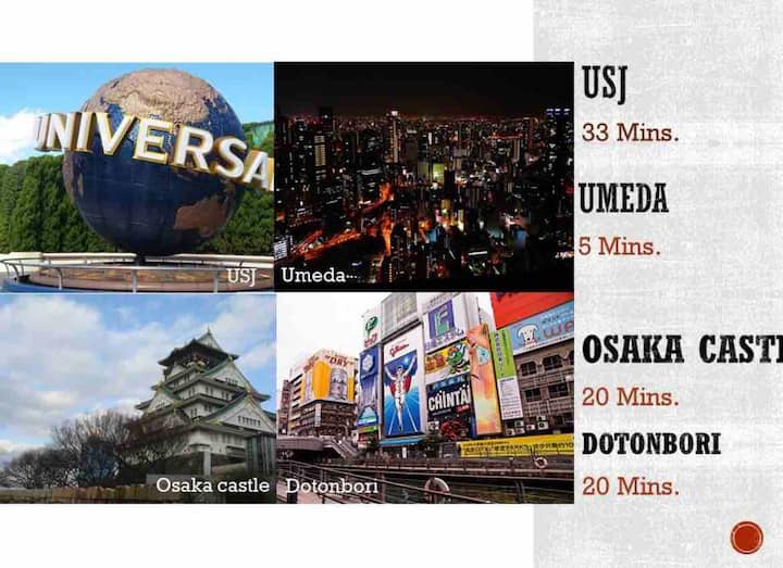Easy Access To Kyoto/subway5mins/umeda5mins/ H702 - Osaka