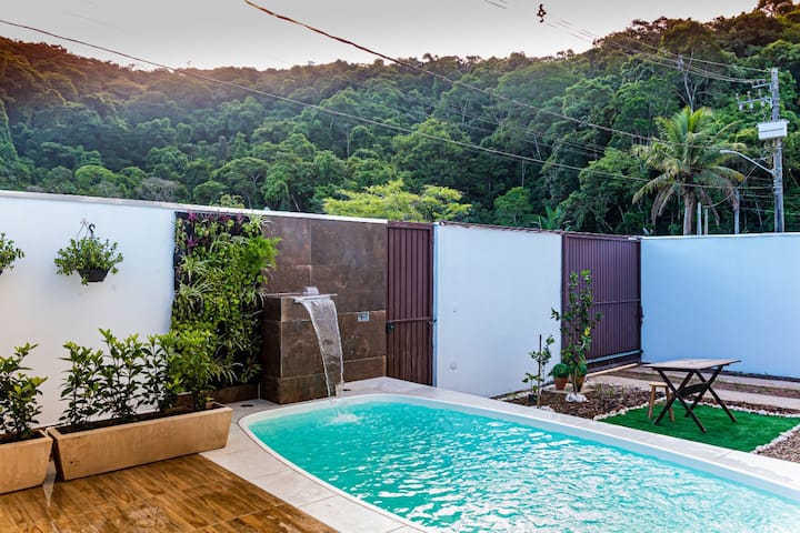 Casa Super Nova Com Piscina E Churras Massaguaçu - Caraguatatuba