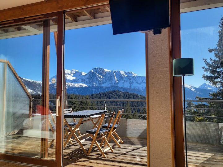 Chez Loup, Nouveau, 4 Couchages, Beau Volume - Chamrousse