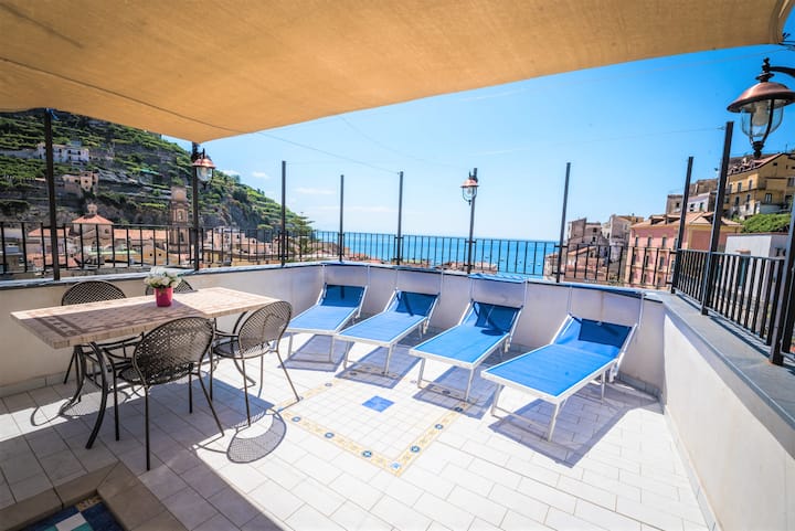 Seaview Rooftop Apartment Solarium Last Minute - Ravello