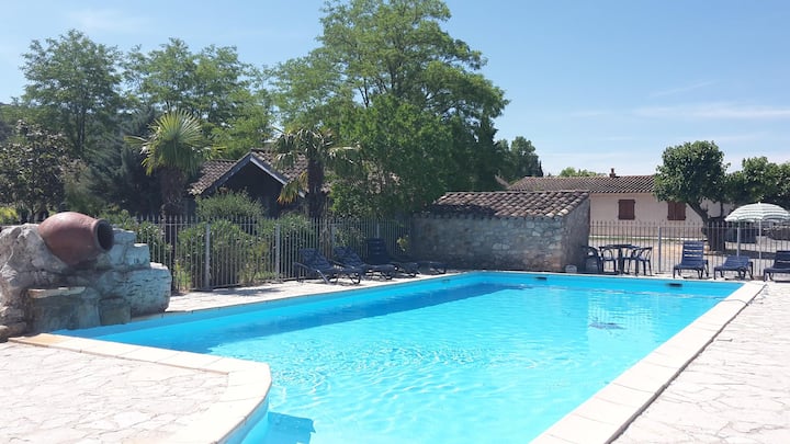Gîte #11, Terrasse & Piscine, Domaine De Ribière - Ruoms