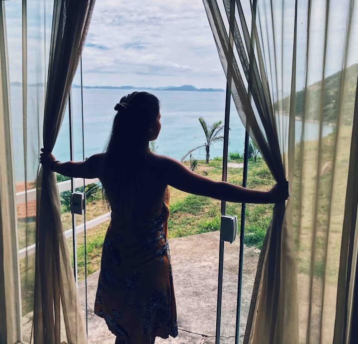 Arraial Do Cabo, Casa Laranja Com Vista P/ O Mar - Arraial do Cabo