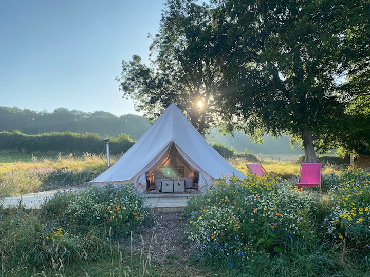 The Bingledon Bell Tent Romantic Offgrid In Dorset - Blandford Forum
