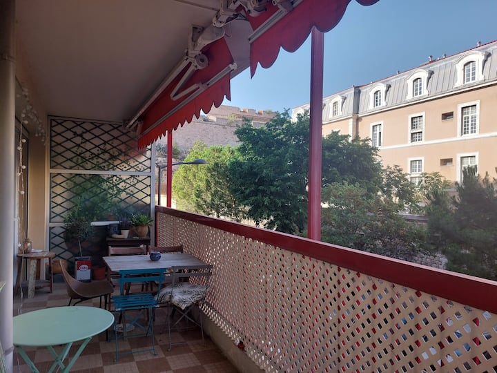 Appartement Ac Terrasse & Parking, Proche Catalans - Marseille