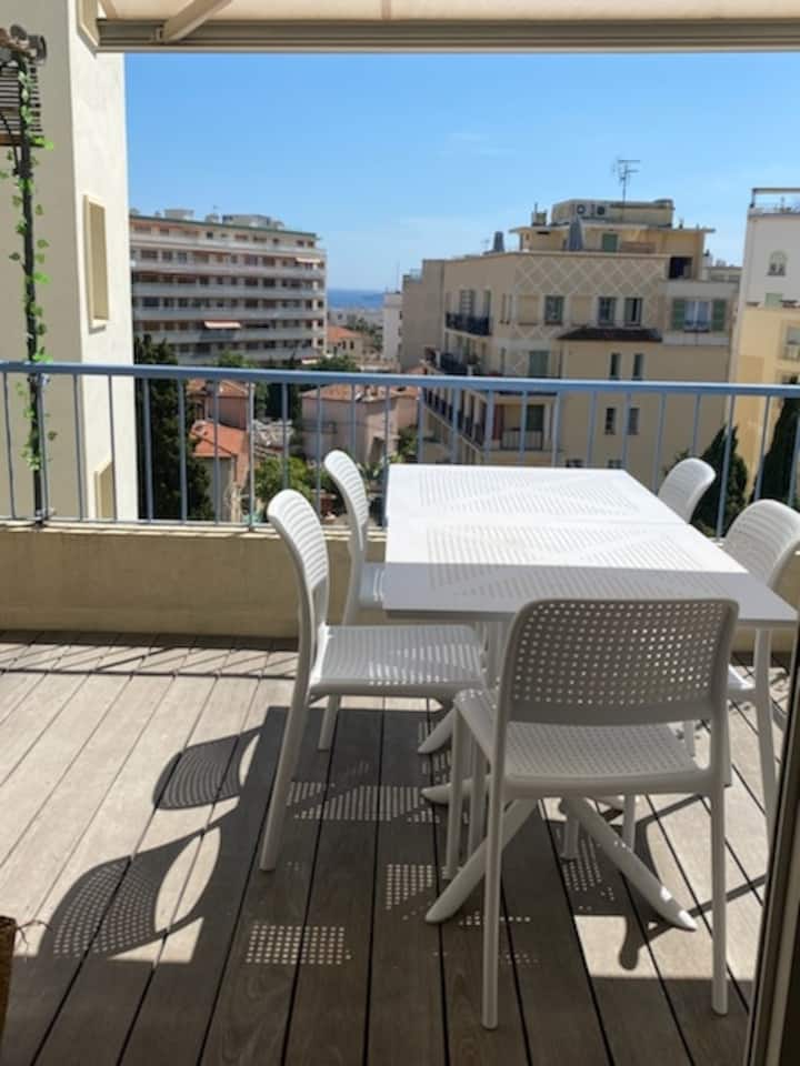 Dernier éTage Vue Mer Au Coeur De Juan - Antibes