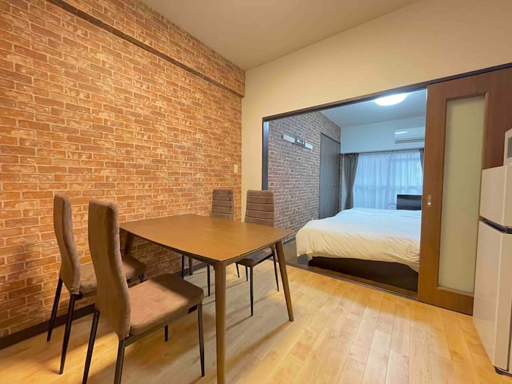 【4ppl/2f】7 Min To Nihonbashi Sta/48 Min To Kix/1dk - Osaka, Japan