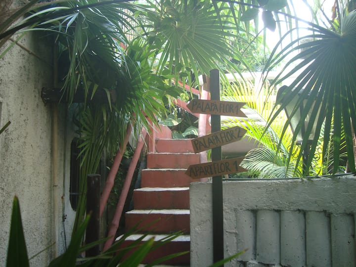 Apart. Flor 3 Air Conditioning One Block From Sea - Puerto Morelos