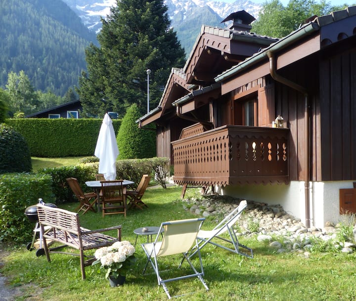 Cosy Rez De Jardin Vallée De Chamonix Dans Chalet - Les Houches