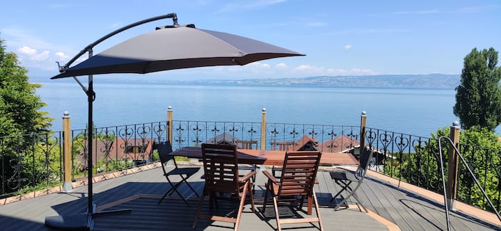 Evian En 5min- Vue Lac & Montagnes - Meer van Genève