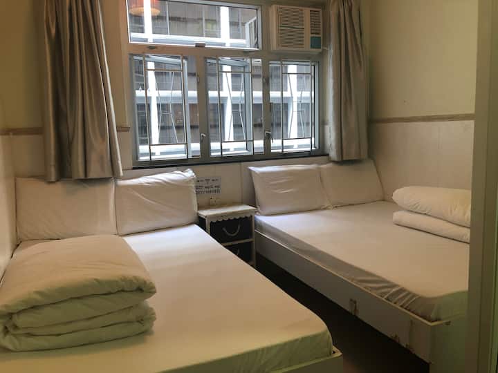 1 Mintsim Sha Tsui Mtr Two Double Bed For 4 Guests - Sheung Wan