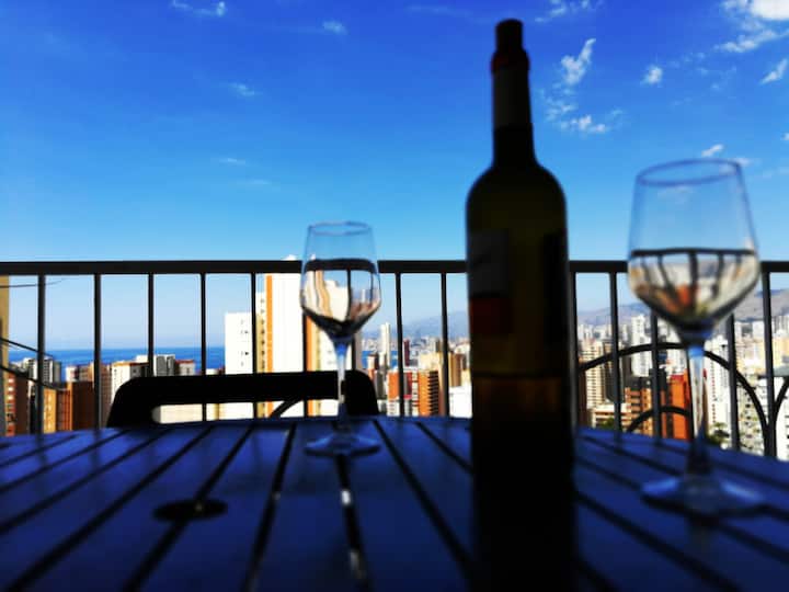 Relax & Work. Terraza Con Vistas. Corta Estancia - Benidorm