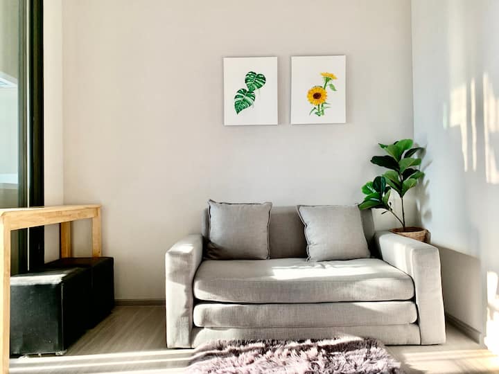 3mins Walk To Bts Bangchak Stn ,1 Bedroom,pool,gym - Phra Khanong