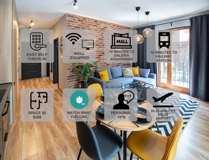 Apartment City Center, Old Town, Rail & Bus - Krakow