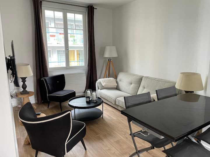 Appt 2ch + Balcon Sud, Plein Centre, Rue Calme. - Le Touquet