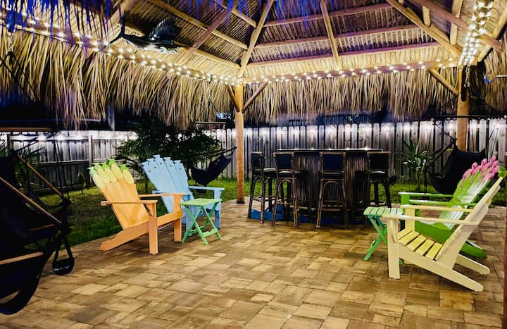 Private 3br House, Pool, Spa, Tiki Oasis, Bikes - Cocoa Beach, FL