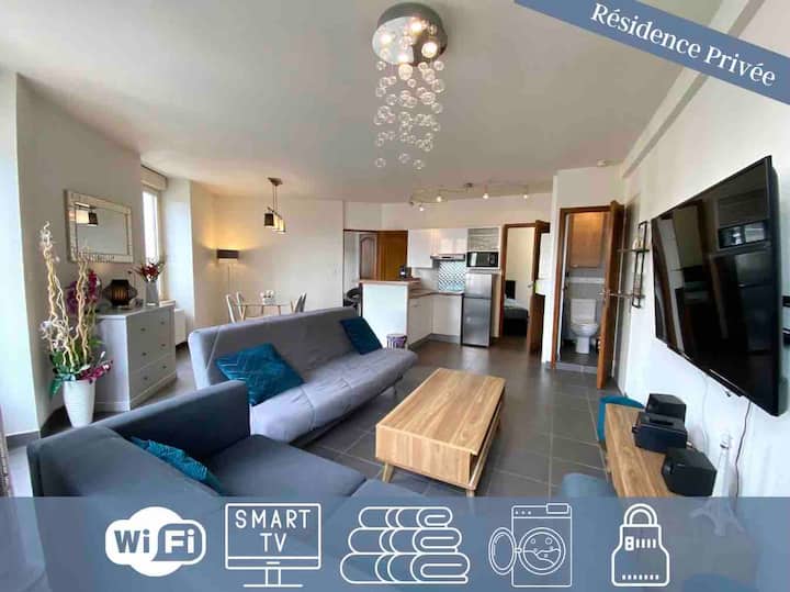 F3 Meublé, Hyper Centre, Wifi Gratuit, Idéal Pro - Montluçon