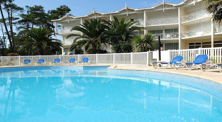 Appartement Spacieux Pour 10 Aux Palmiers Du Golf - Moliets-et-Maa