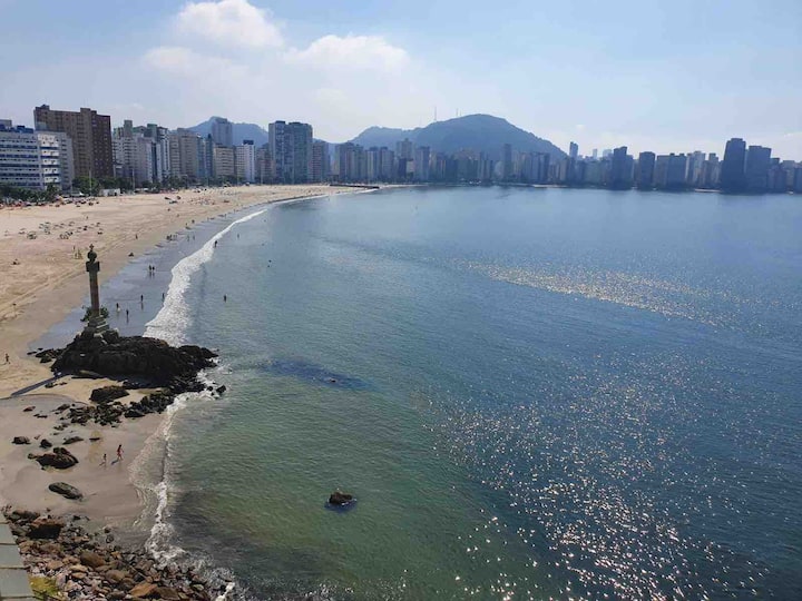 Apartamento Pé Na Areia Com Vista Deslumbrante. - Santos, Brasil