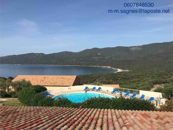 Corse Sud, Belle Vue Mer, Clim, Piscine Chauffée - Coti-Chiavari