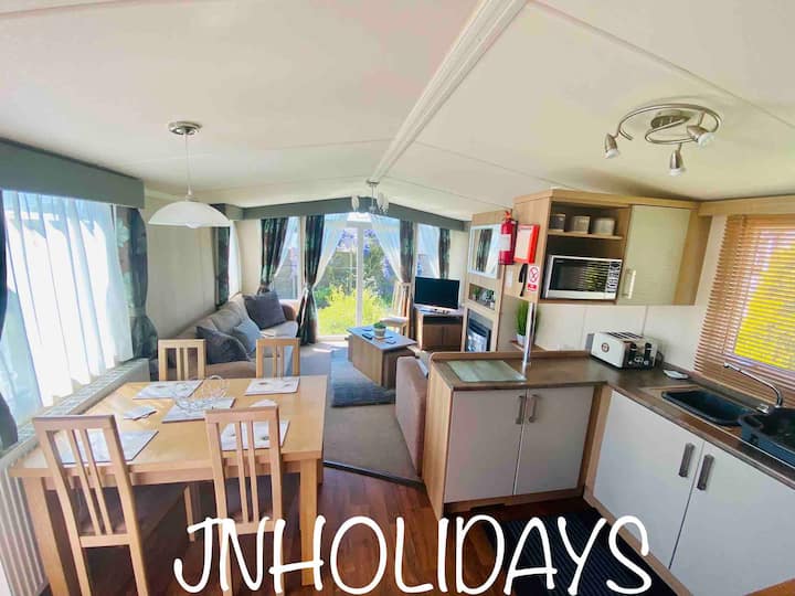 Swift Bordeaux Caravan With Decking In Skegenss - Skegness