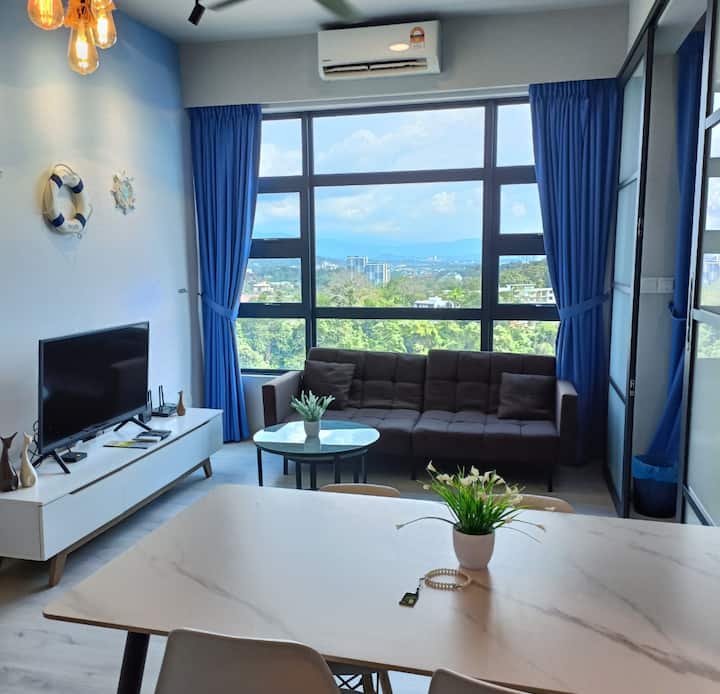 #4 Cityview | Jesselton Quay | 2bed1bath | 4-5pax - Kota Kinabalu